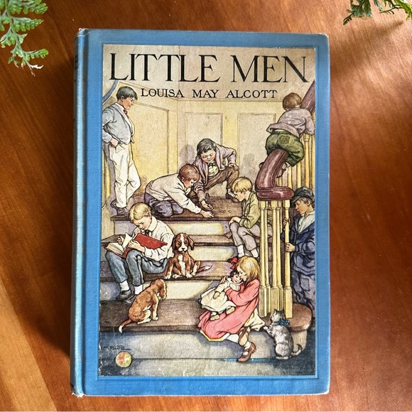 Vintage | Other | Vintage 928 Louisa May Alcott Little Men Book ...